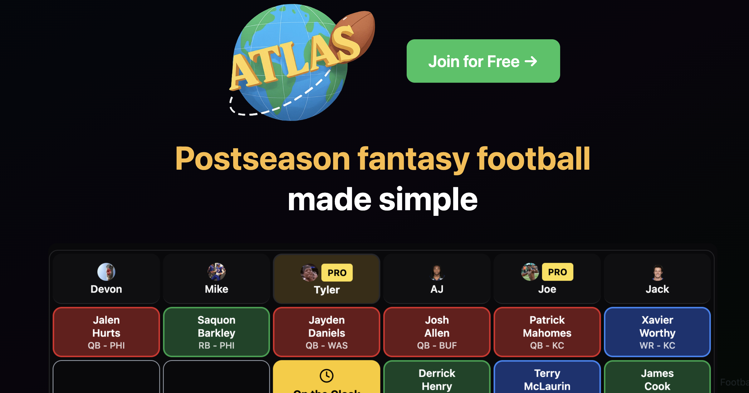 Fantasy Football Atlas - Postseason Fantasy Football Made Simple